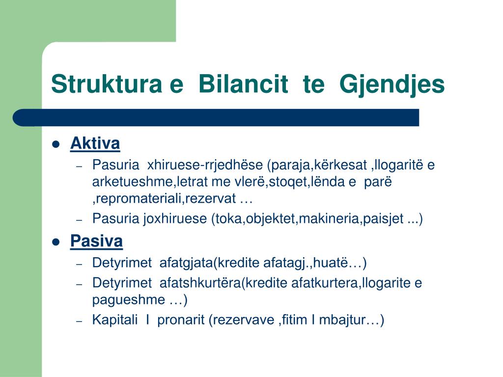PPT - Kontabiliteti teori dhe praktikë,sistem informacioni dhe ...