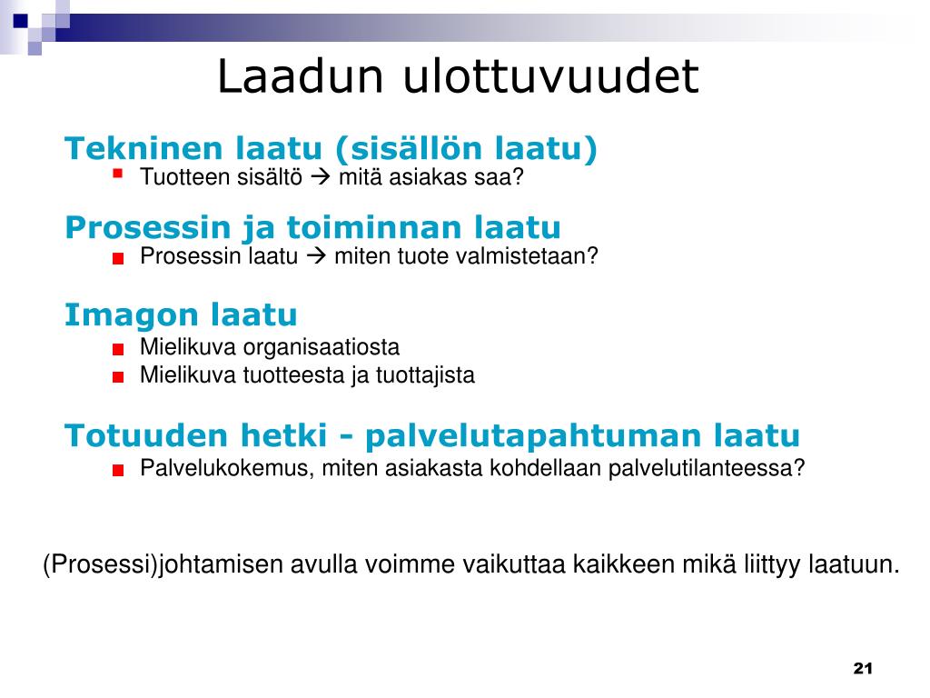 PPT - LAADUNHALLLINTA PROSESSIEN OHJAUS JA MITTAUS PowerPoint ...