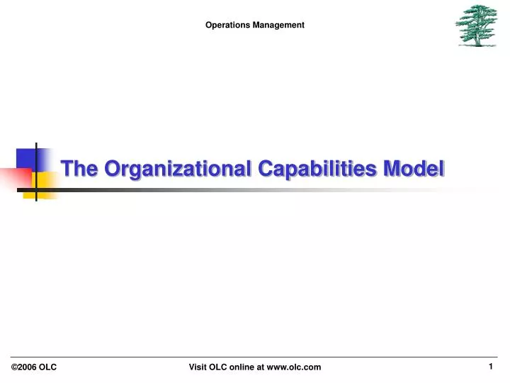 PPT - The Organizational Capabilities Model PowerPoint Presentation ...