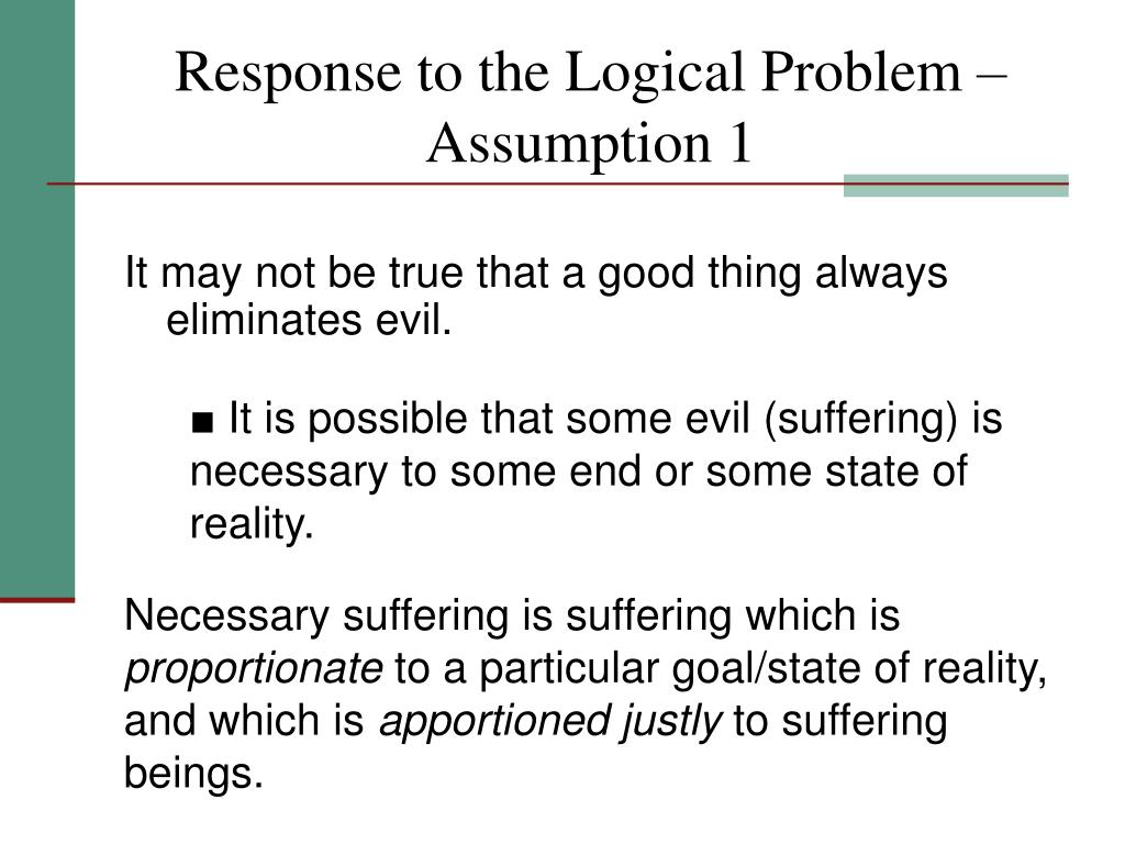 PPT The Problem Of Evil PowerPoint Presentation Free Download ID