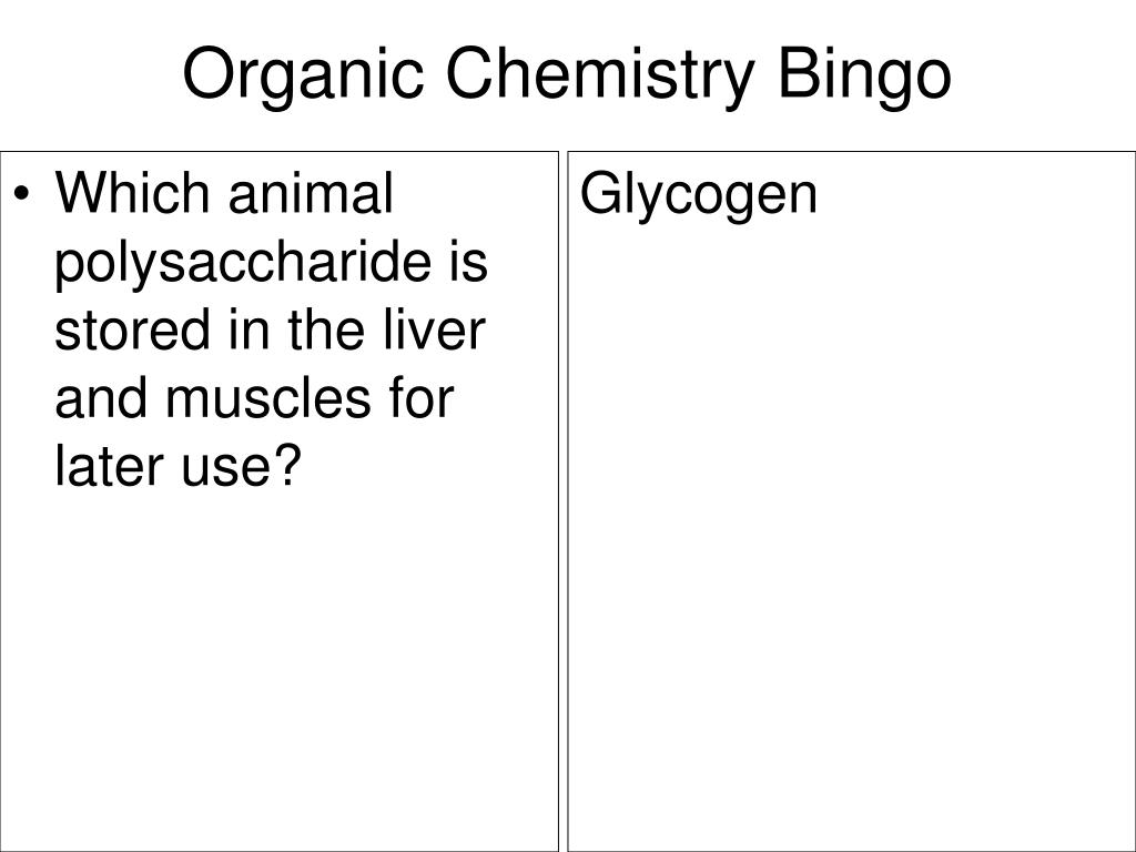 PPT - Organic Chemistry Bingo PowerPoint Presentation, free download ...