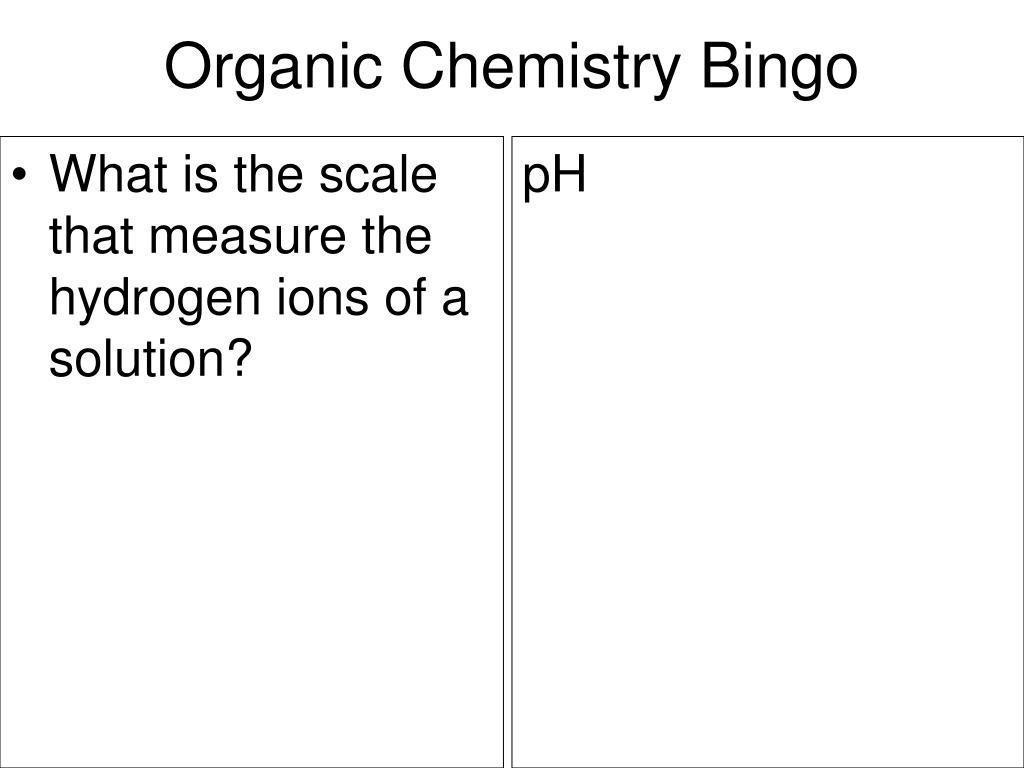 PPT - Organic Chemistry Bingo PowerPoint Presentation, free download ...