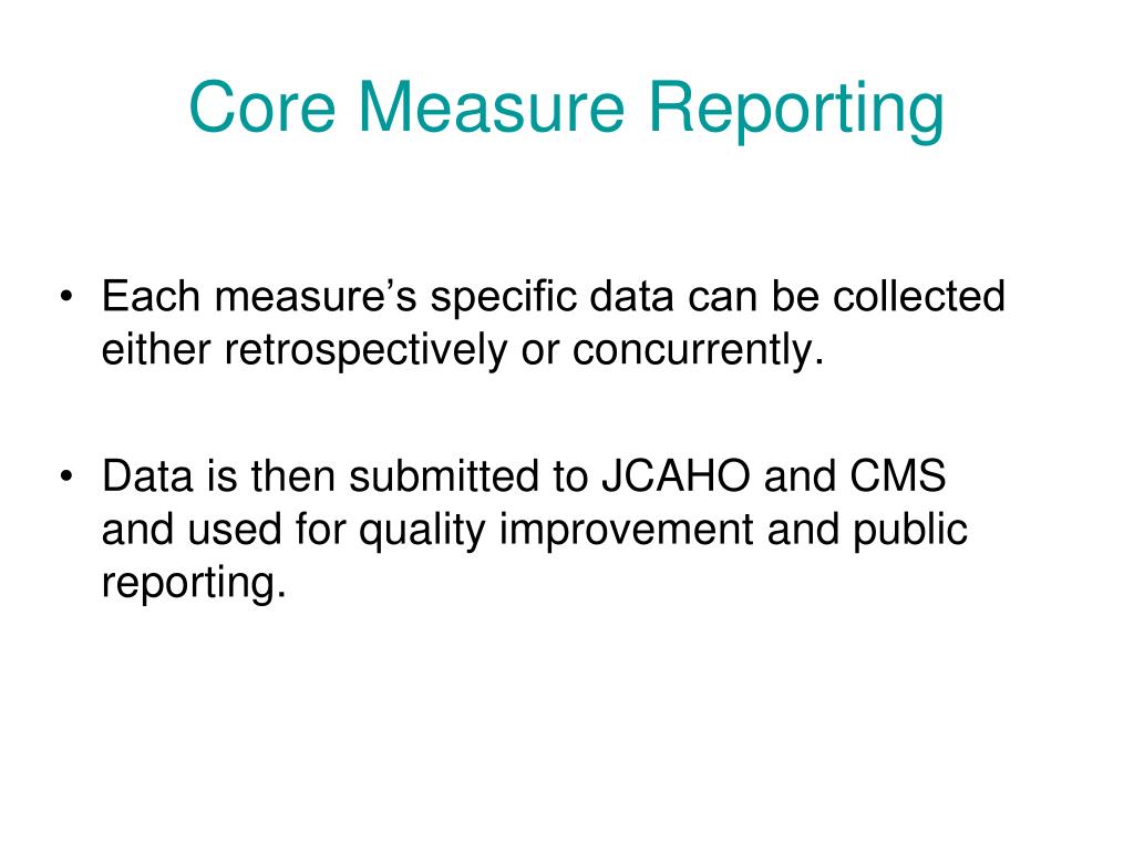 PPT - Core Measures National Hospital Quality Measures Karen Allen ...