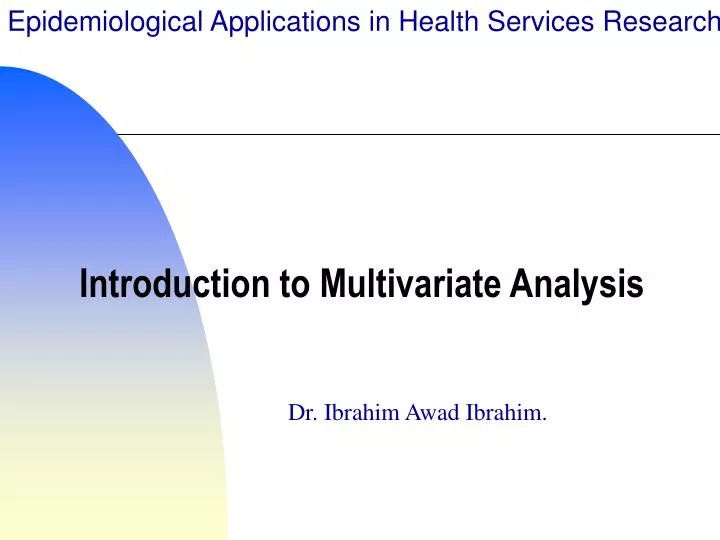 PPT - Introduction to Multivariate Analysis PowerPoint Presentation ...