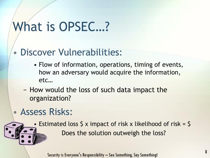 PPT - Introduction to Operations Security (OPSEC) PowerPoint ...