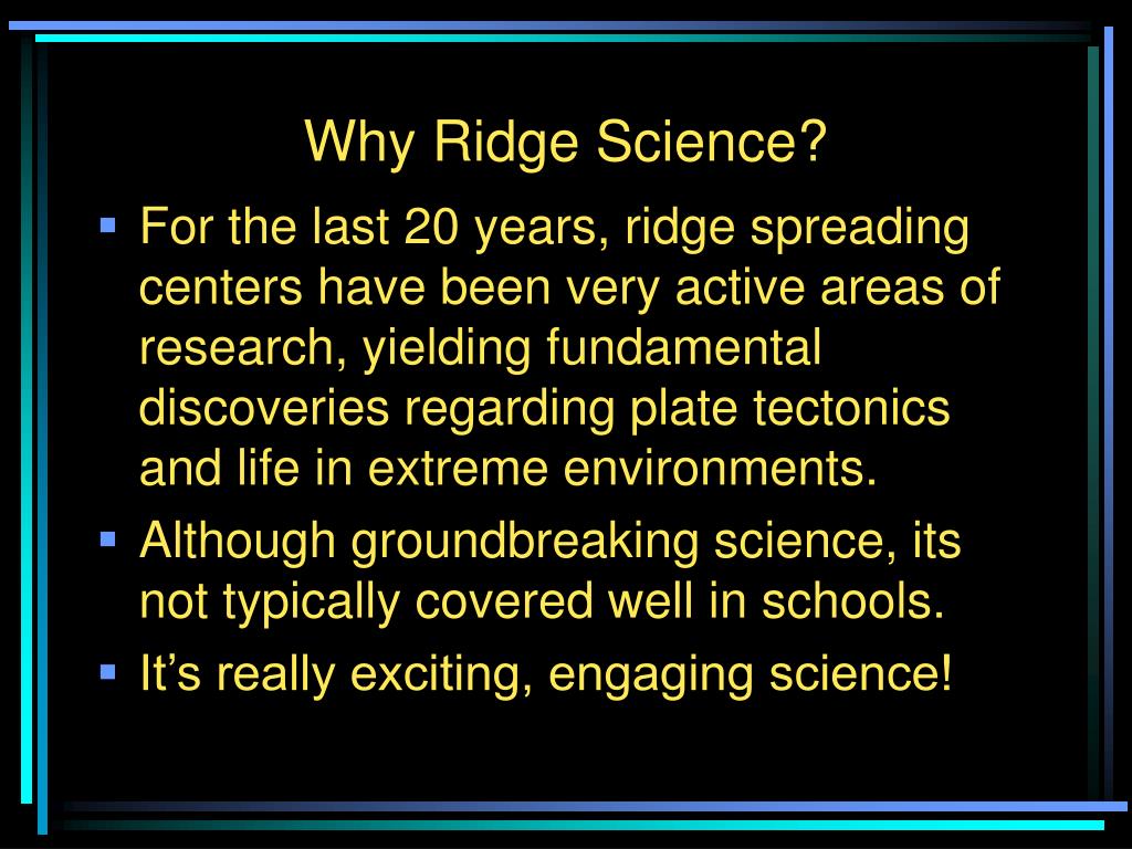 PPT - Mid-Ocean Ridge Science Education for Teachers PowerPoint ...