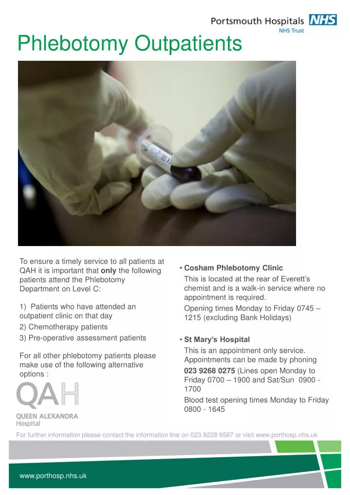 PPT - Phlebotomy Outpatients PowerPoint Presentation, free download ...