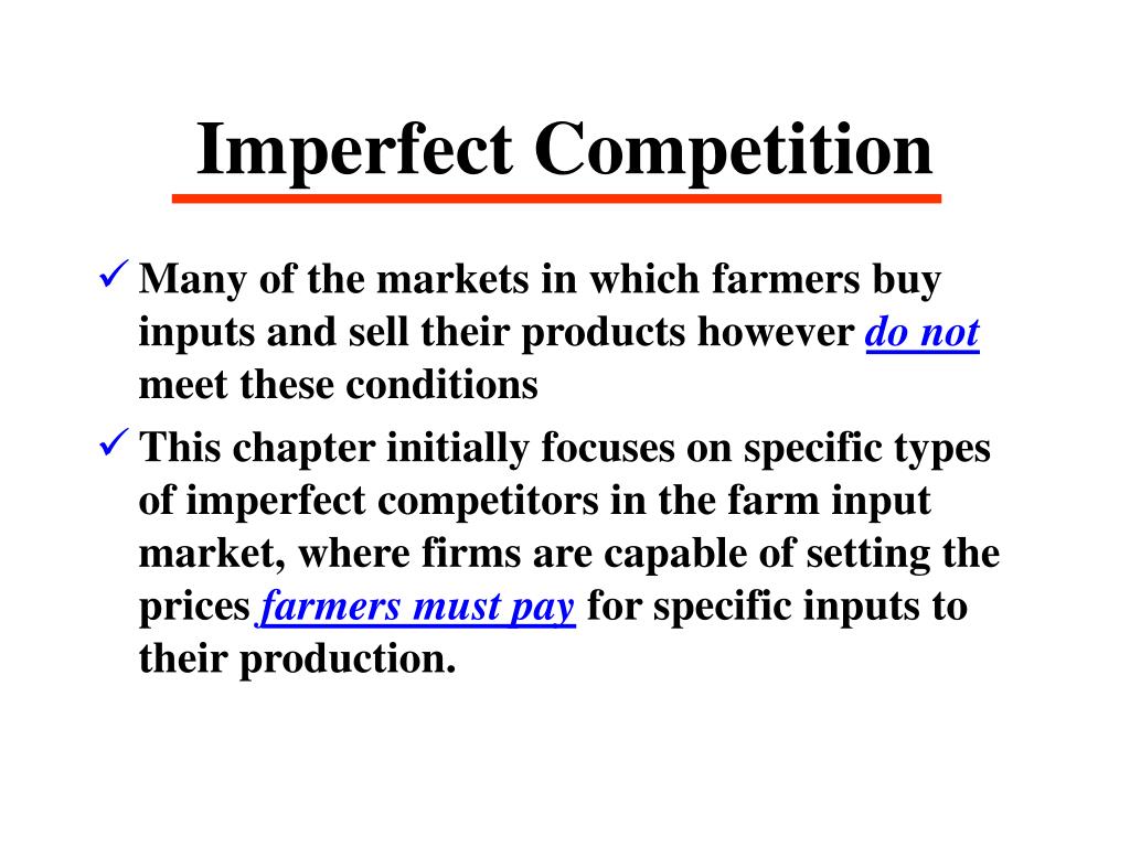 PPT - Market Equilibrium and Market Demand: Imperfect Competition ...