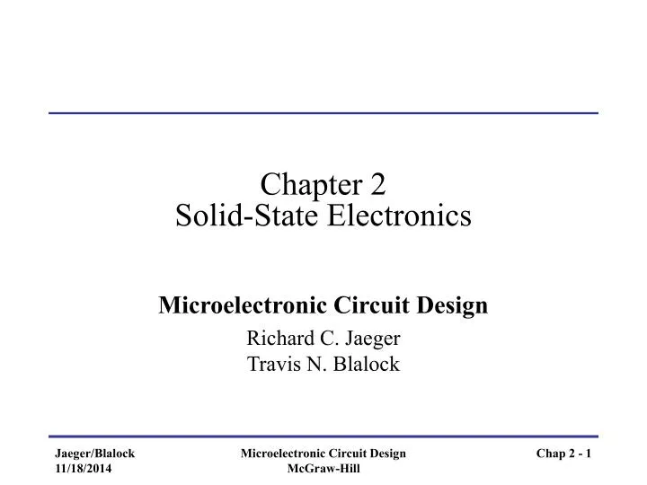 PPT - Chapter 2 Solid-State Electronics PowerPoint Presentation, free ...