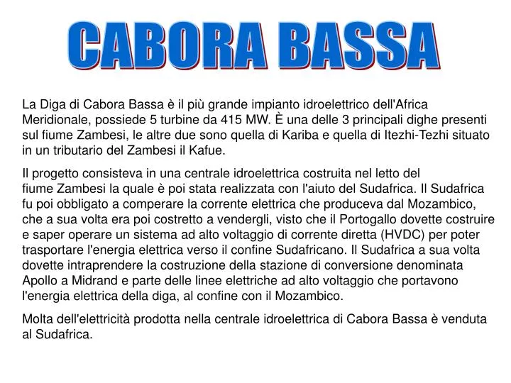 PPT - CABORA BASSA PowerPoint Presentation, free download - ID:6767786
