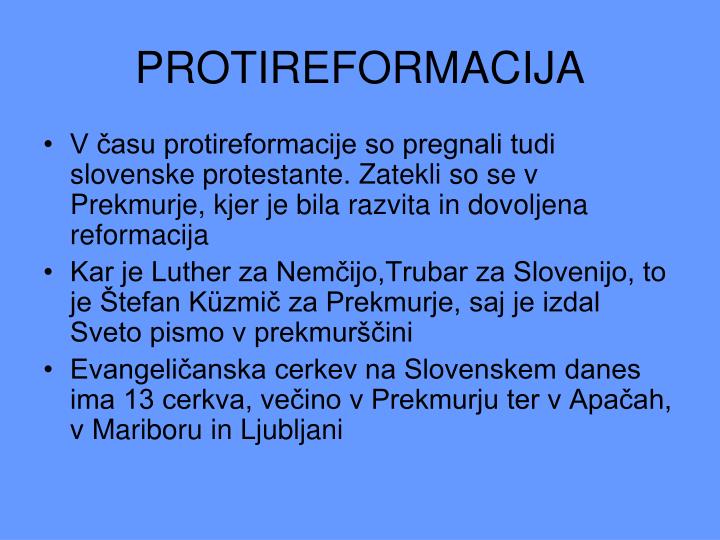 PPT - PROTESTANTIZEM PowerPoint Presentation - ID:6768692