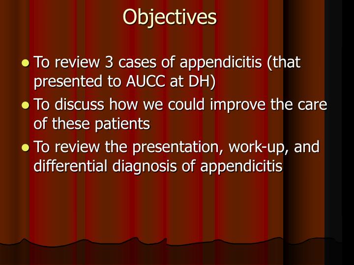 PPT - Appendicitis PowerPoint Presentation - ID:6769039