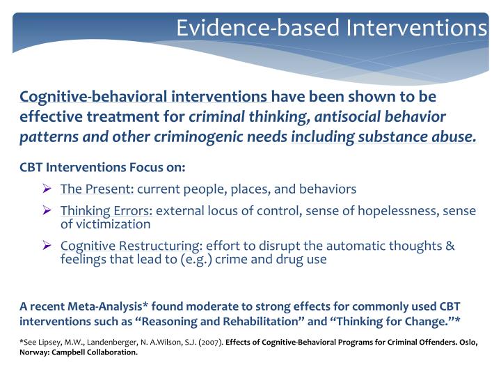 PPT - Evidence Based Practices and Risk-Need- Responsivity The Problem ...