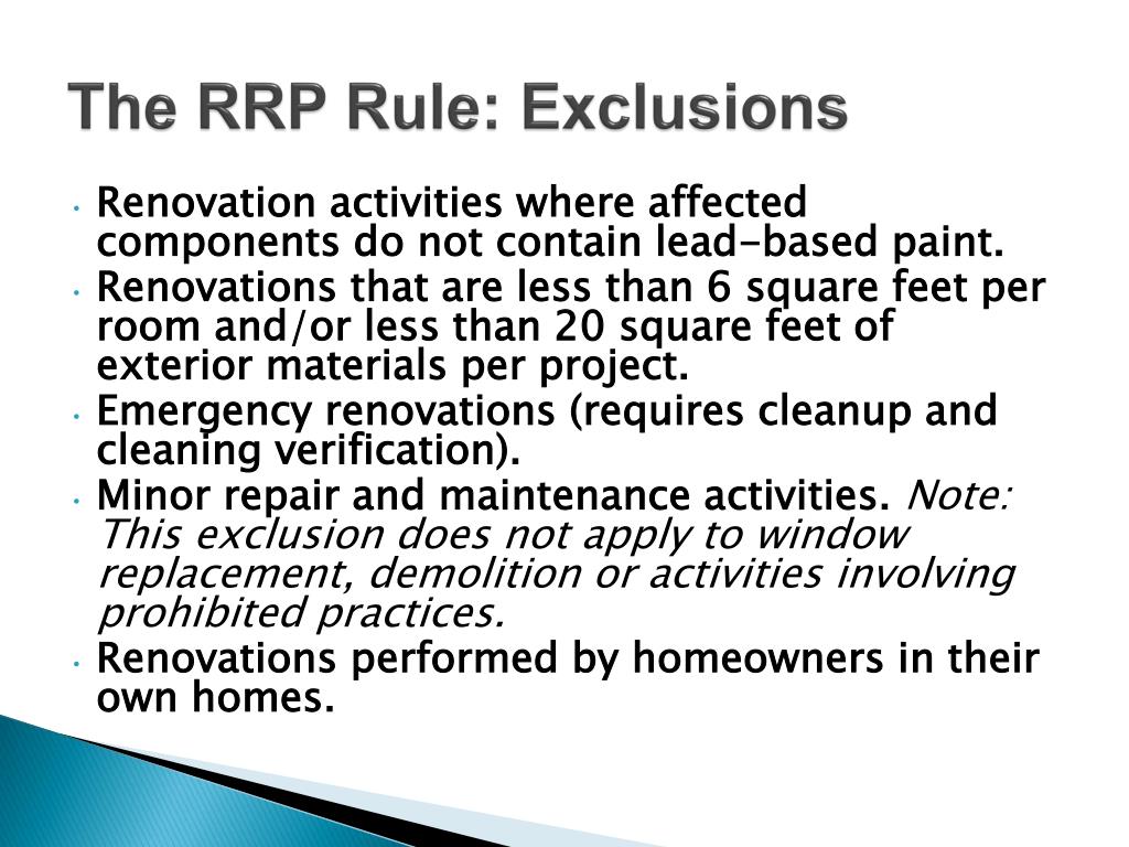 PPT - Complying with the EPA Lead Safety Renovation, Repair and ...