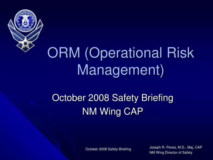 PPT - ORM (Operational Risk Management) PowerPoint Presentation, free ...