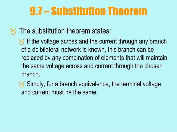 PPT - Network Theorems PowerPoint Presentation - ID:6769752