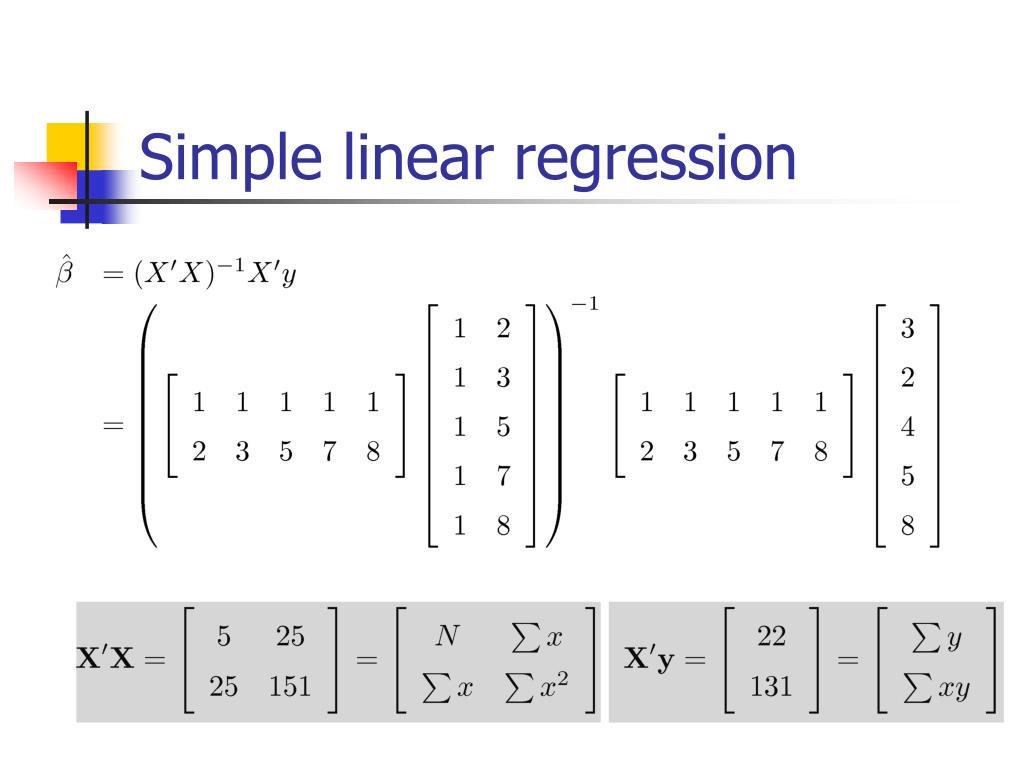 PPT Simple And Multiple Regression Analysis In Matrix Form PowerPoint 