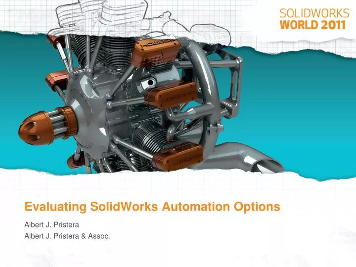 PPT - Evaluating SolidWorks Automation Options PowerPoint Presentation ...