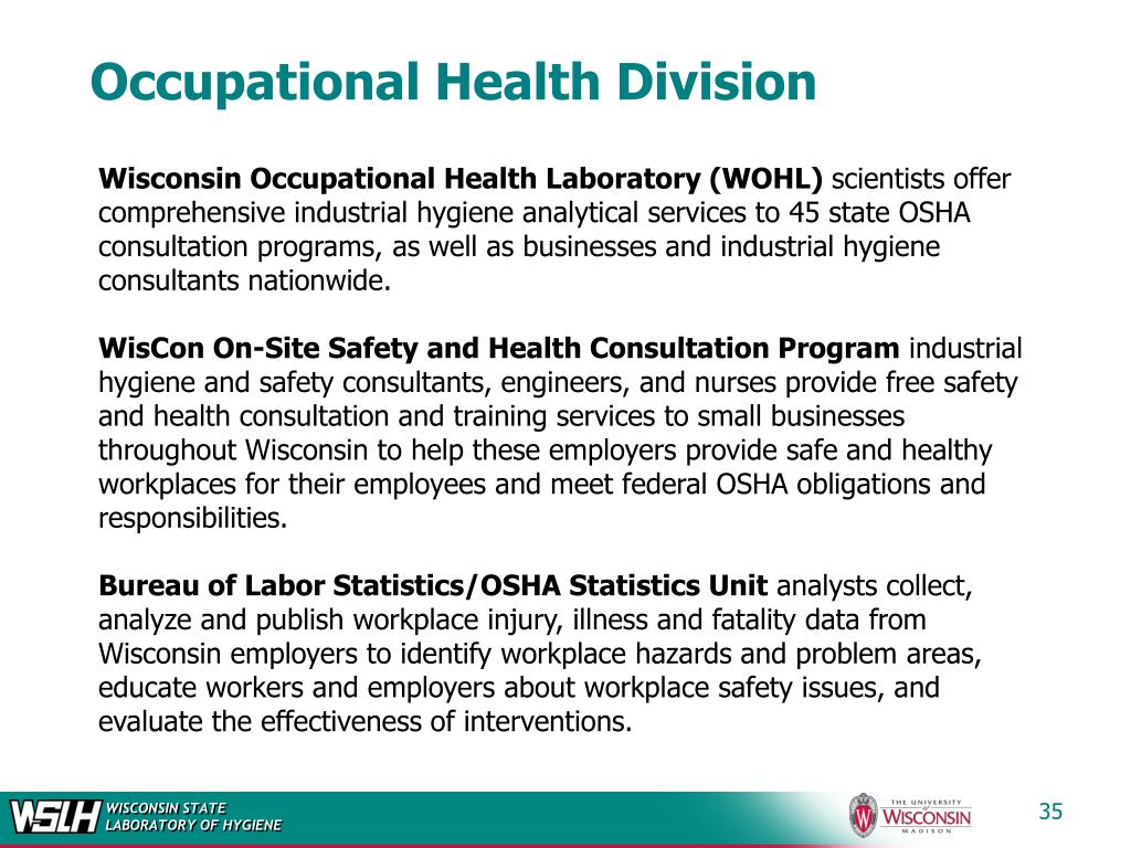 PPT - Wisconsin State Laboratory of Hygiene Your Laboratory Partner in ...