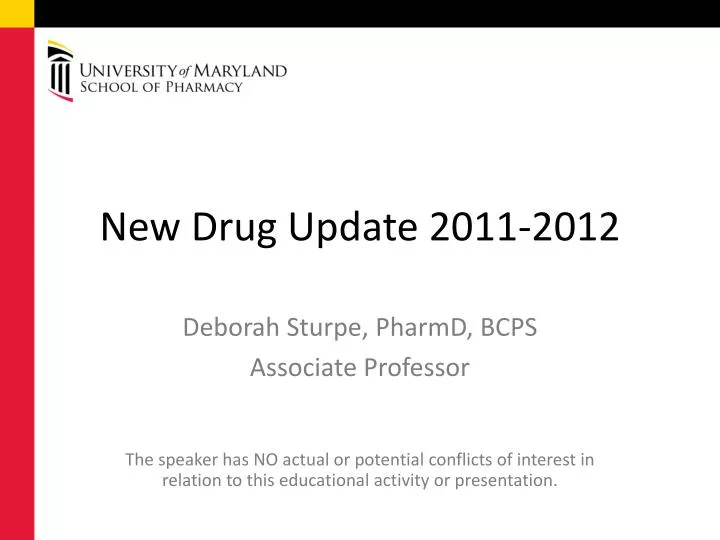 PPT - New Drug Update 2011-2012 PowerPoint Presentation, free download ...