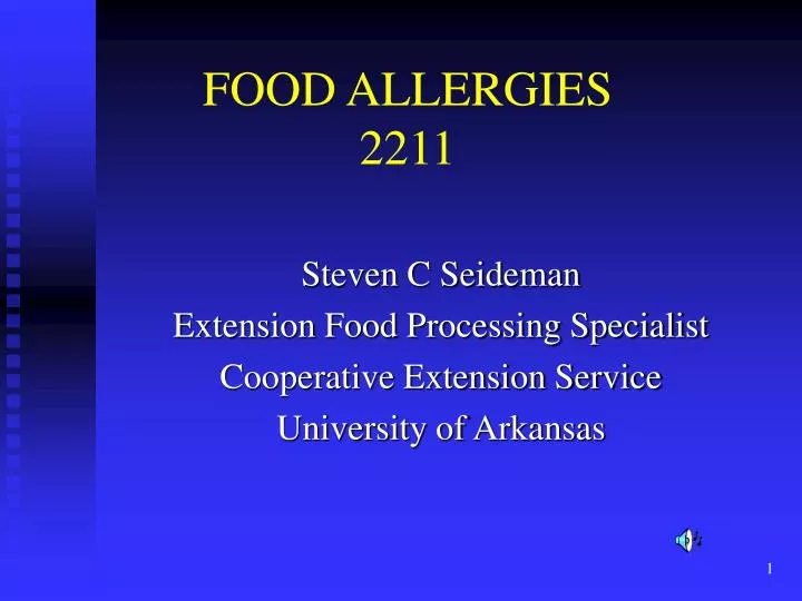 PPT - FOOD ALLERGIES 2211 PowerPoint Presentation, free download - ID ...