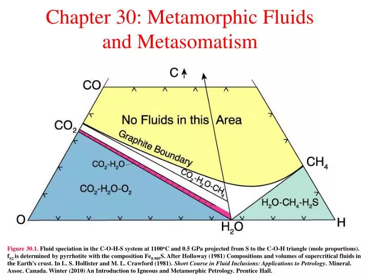 PPT - Chapter 30: Metamorphic Fluids and Metasomatism PowerPoint ...