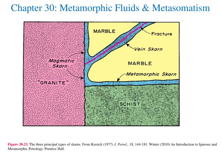 PPT - Chapter 30: Metamorphic Fluids and Metasomatism PowerPoint ...