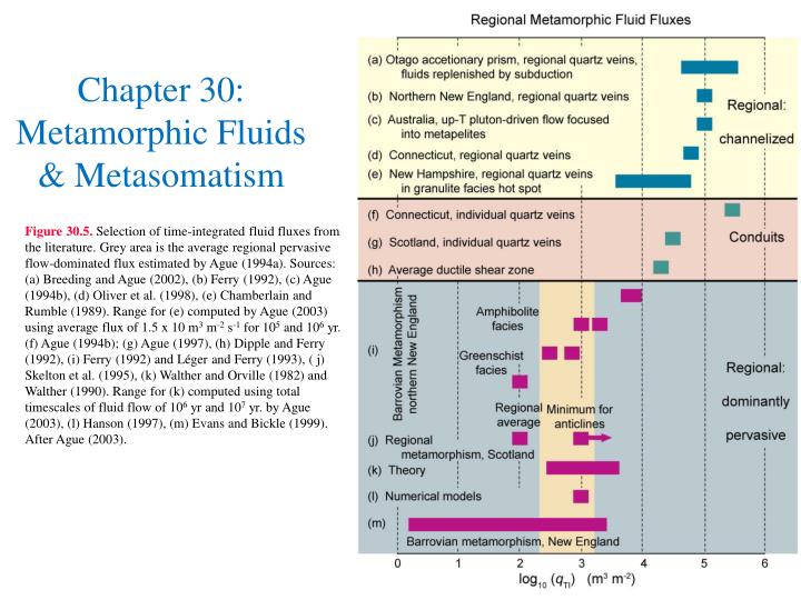 PPT - Chapter 30: Metamorphic Fluids and Metasomatism PowerPoint ...