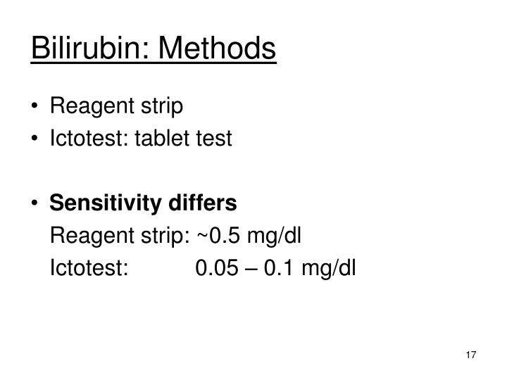 PPT - Chemical Examination of Urine Part III: Ketones, Blood, Bilirubin ...