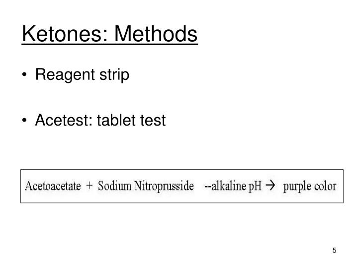 PPT - Chemical Examination of Urine Part III: Ketones, Blood, Bilirubin ...