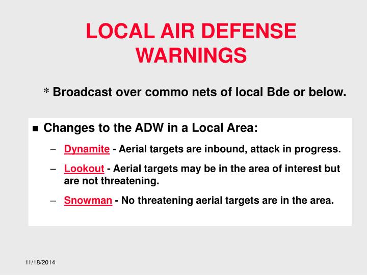 PPT - Air Defense Artillery FD6 PowerPoint Presentation - ID:6773028