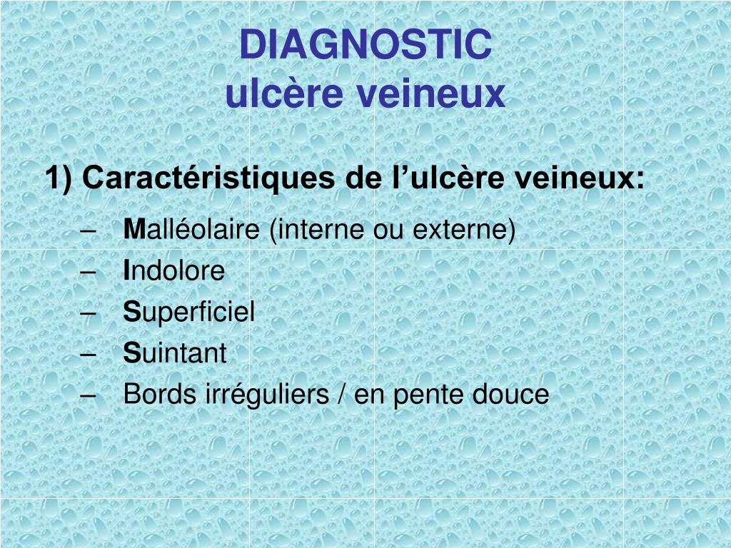 PPT - ULCERES DE JAMBE: causes, physiopathologie et diagnostic ...