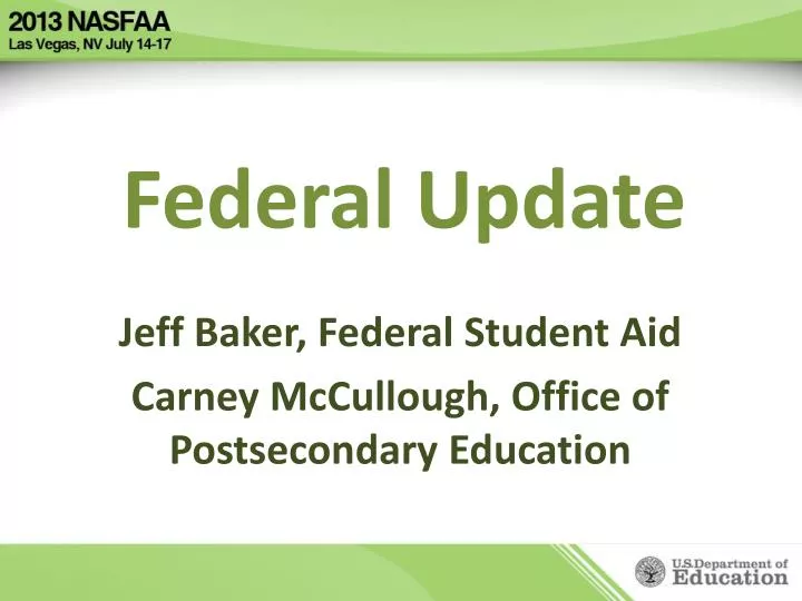 PPT - Federal Update PowerPoint Presentation, free download - ID:6773104