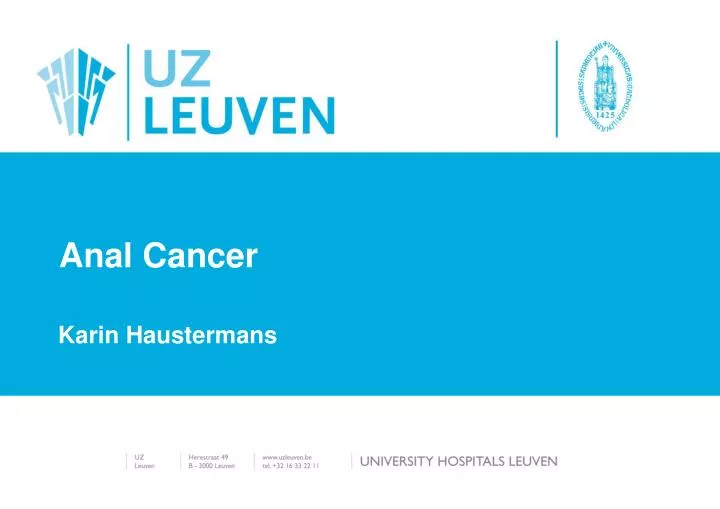 PPT - Anal Cancer PowerPoint Presentation, free download - ID:6773486