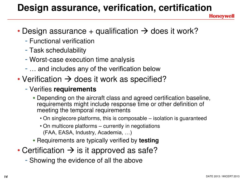 PPT - Aerospace Development Process and Certification Practices ...