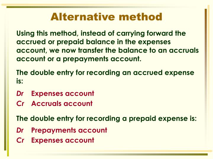 PPT - Accruals and prepayments PowerPoint Presentation - ID:6773884