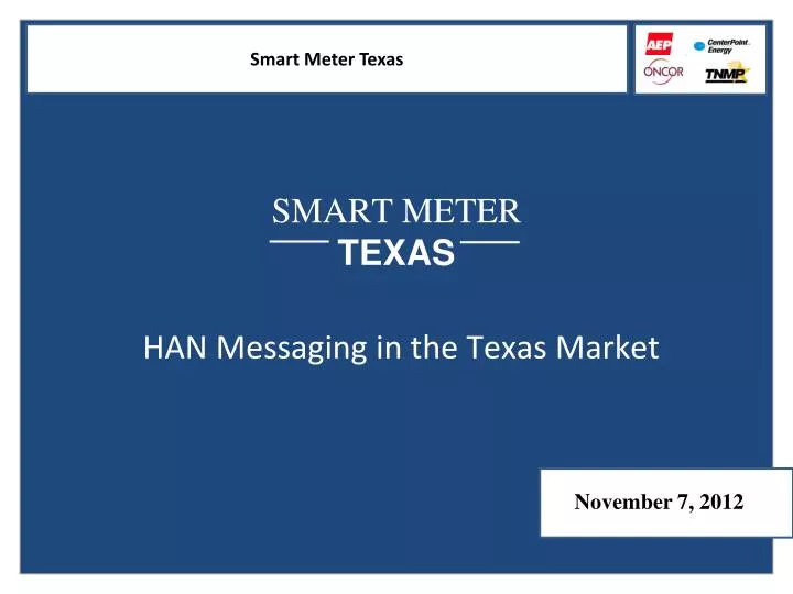 PPT - SMART METER TEXAS PowerPoint Presentation, free download - ID:6774142