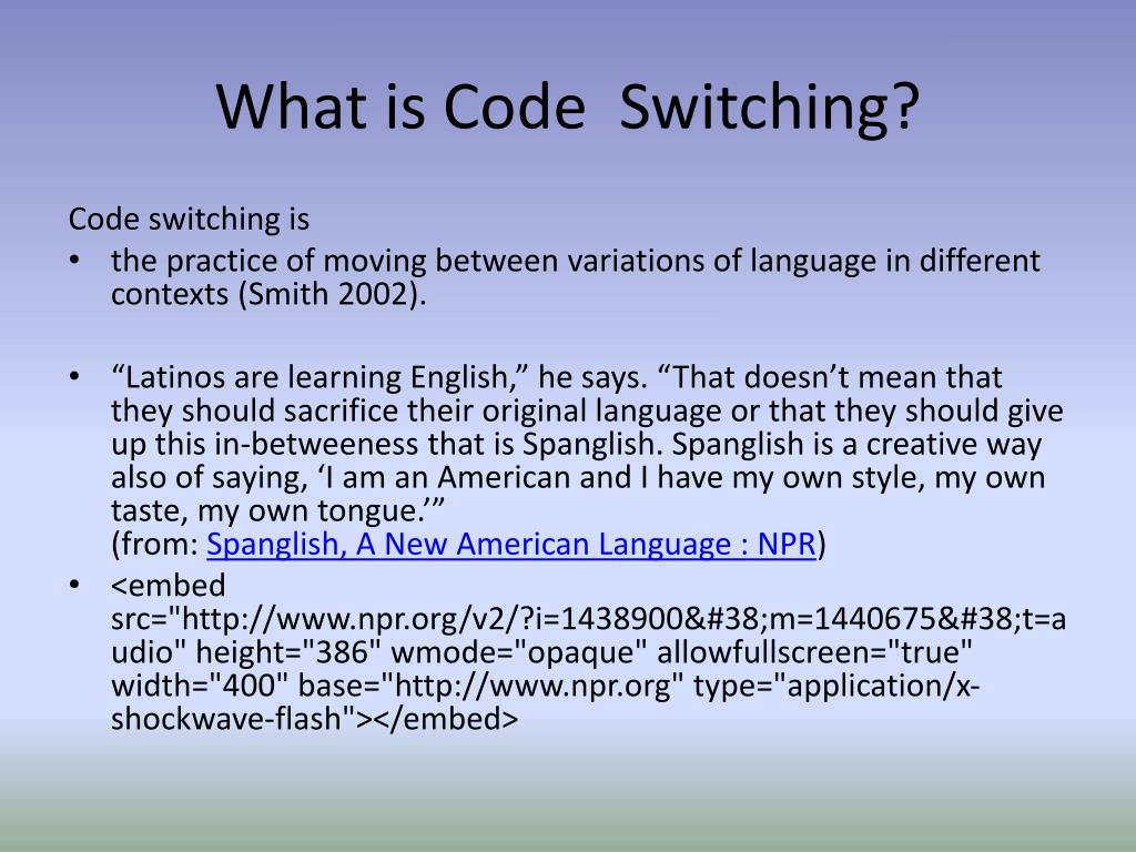 PPT - Understanding African American Vernacular English in K-12 ...