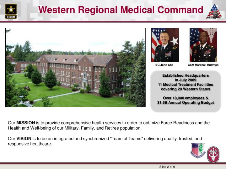 PPT - Western Regional Medical Command PowerPoint Presentation - ID:6774515