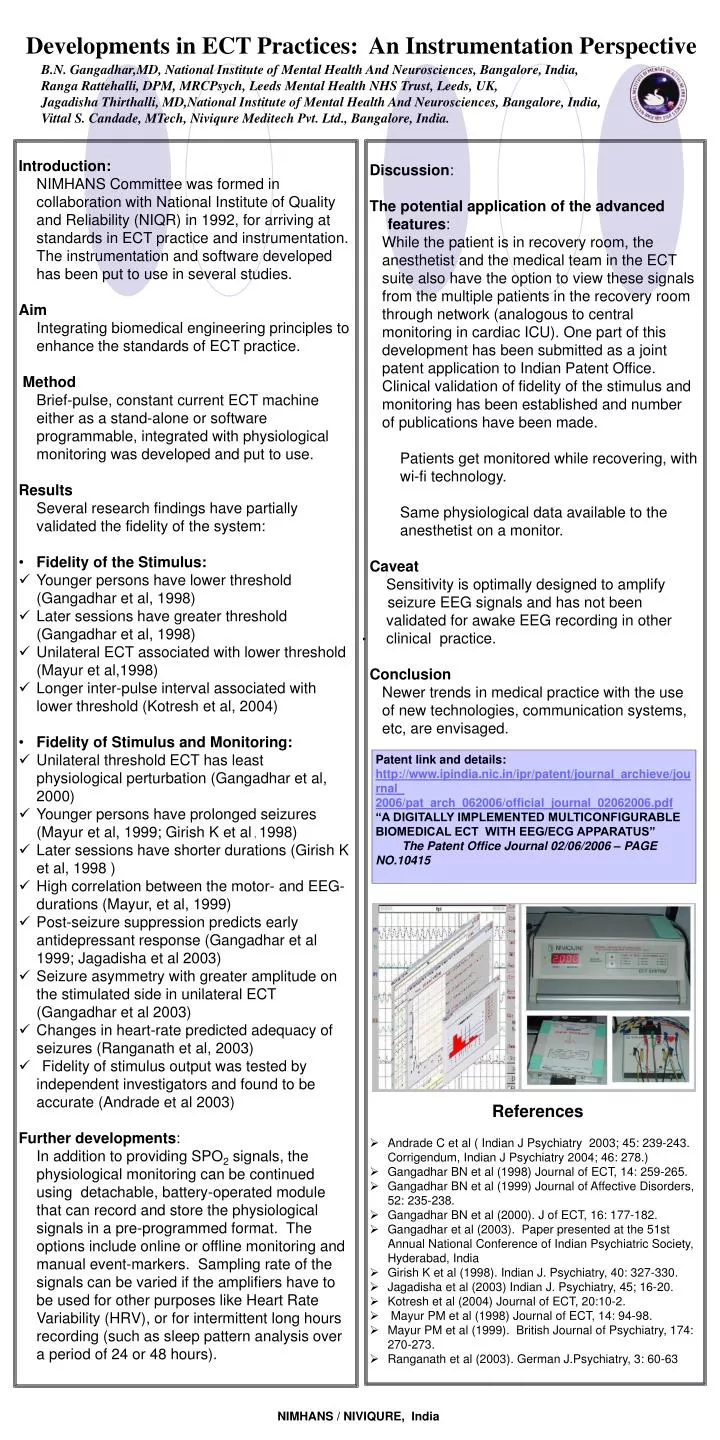 PPT - Developments in ECT Practices: An Instrumentation Perspective ...