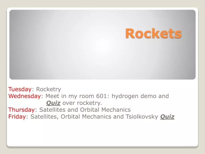 PPT - Rockets PowerPoint Presentation, free download - ID:6774891