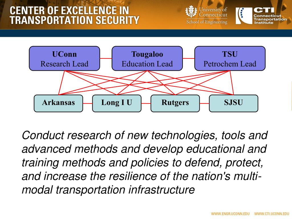 PPT - Department of Homeland Security National Center of Excellence in ...