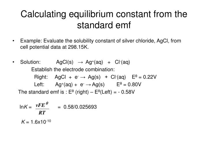 PPT - Nernst equation PowerPoint Presentation - ID:6775484