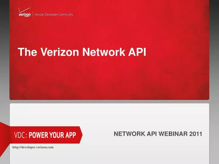 PPT - The Verizon Network API PowerPoint Presentation, free download ...