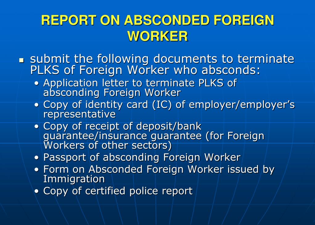 PPT - FOREIGN WORKERS DIVISION IMMIGRATION DEPARTMENT PowerPoint ...