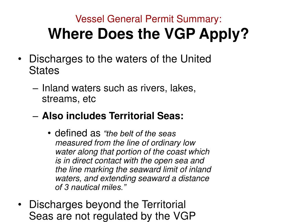 PPT - Vessel General Permit Compliance Guidance Manual Training ...