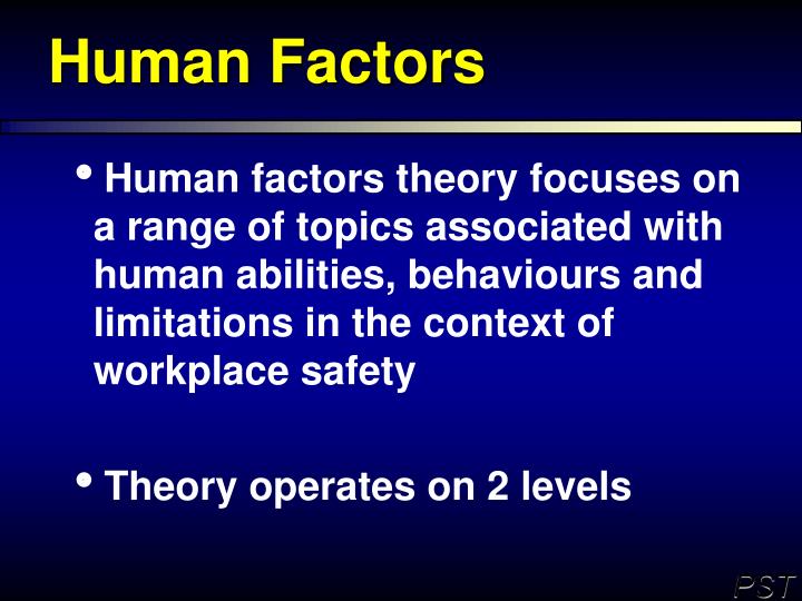 PPT - Human Factors PowerPoint Presentation - ID:6776340