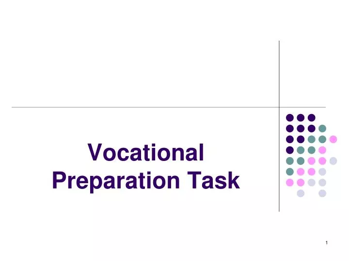 PPT - Vocational Preparation Task PowerPoint Presentation, free ...