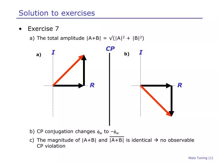PPT - Solution to exercises PowerPoint Presentation, free download - ID ...