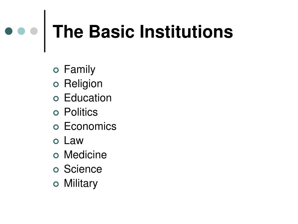 PPT - Society and Social Institutions PowerPoint Presentation, free ...